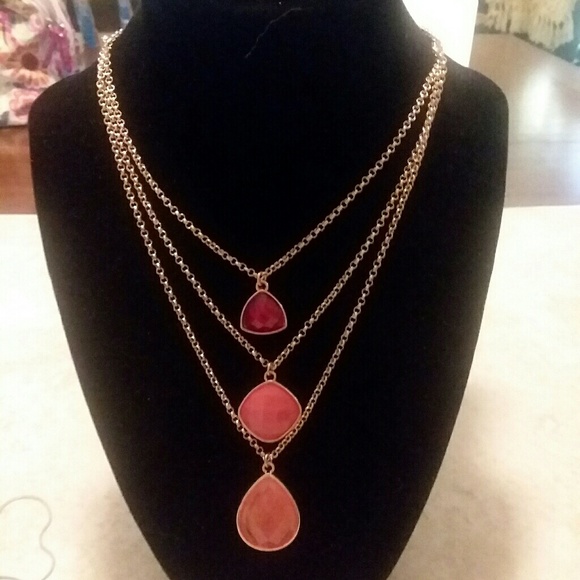 Chaps | Jewelry | Chaps Multi Stran Stone Necklace | Poshmark